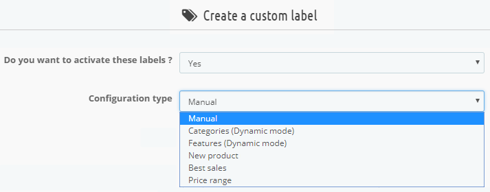 How to create custom labels to segment my catalog?