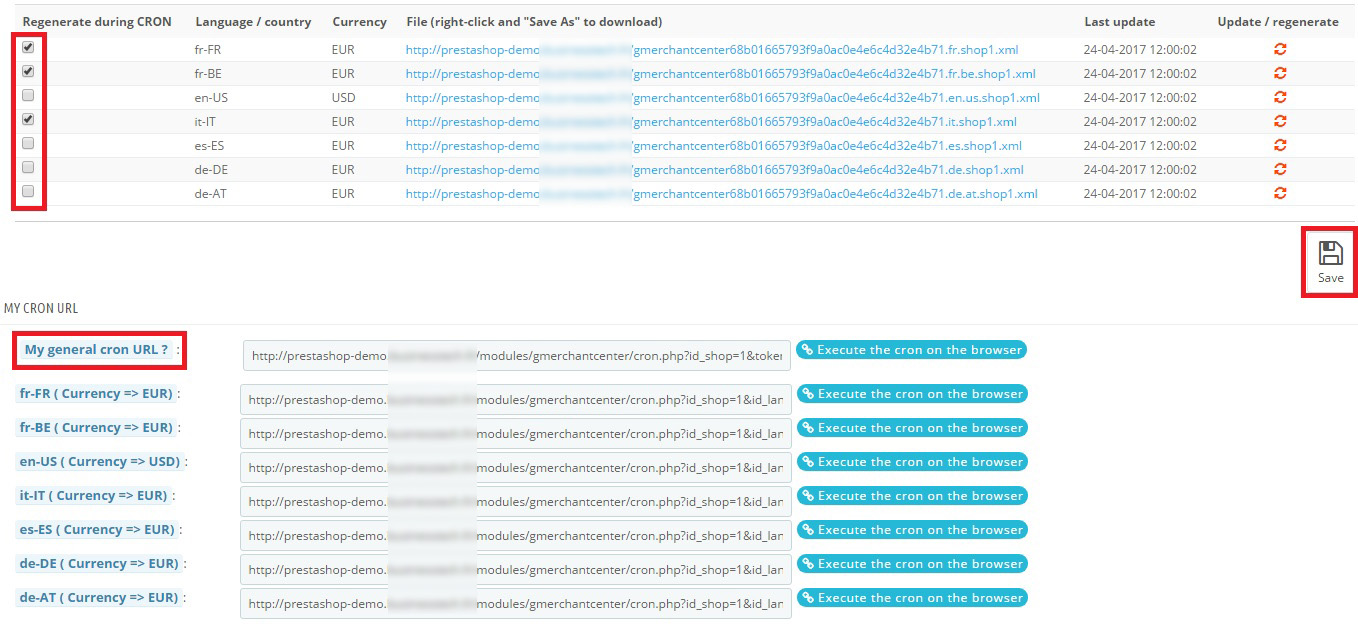 How to automatically update my feeds (on-the-fly output or CRON task)?